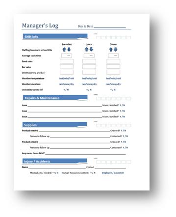 Restaurant Communication – How to use a Manager’s Log to get everyone ...